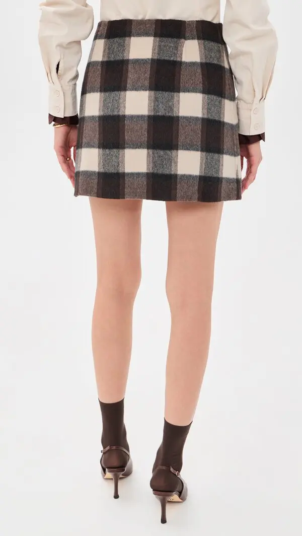Theory Wool Blend Mini Skirt