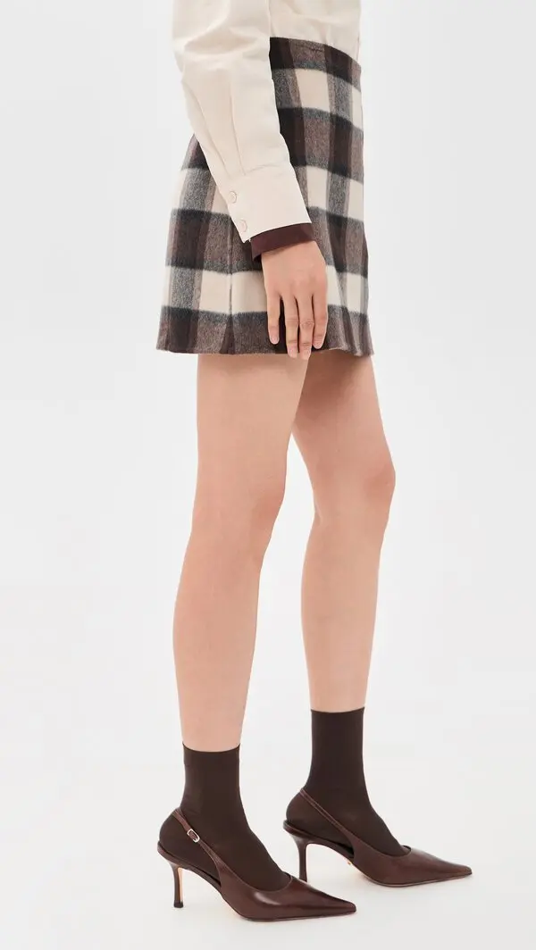 Theory Wool Blend Mini Skirt