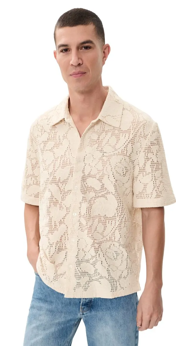 Simkhai Conrad Shirt - Sand