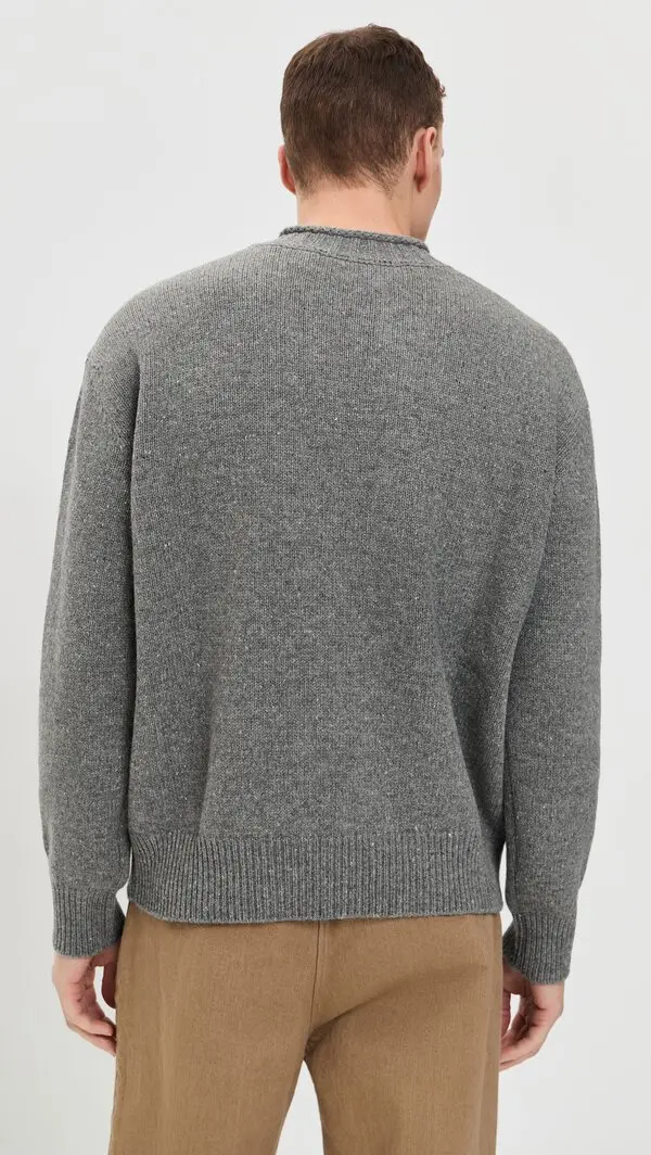 AARON LEVINE Merino Roll Neck Sweater