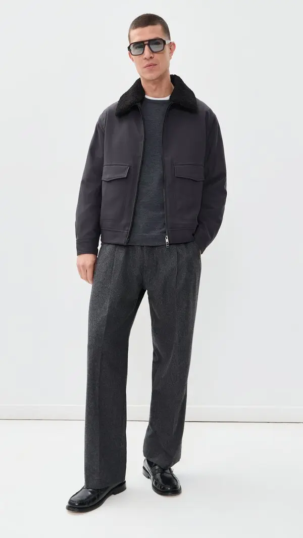 Theory Zip Aviator Jacket