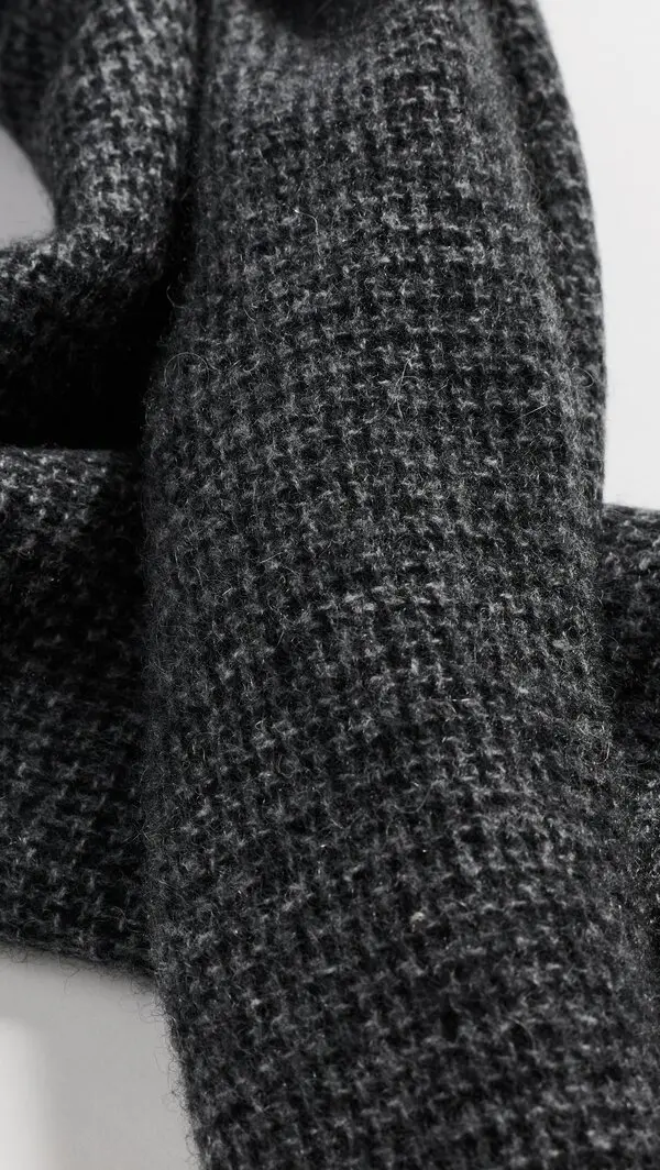 Vince Marled Micro Houndstooth Scarf