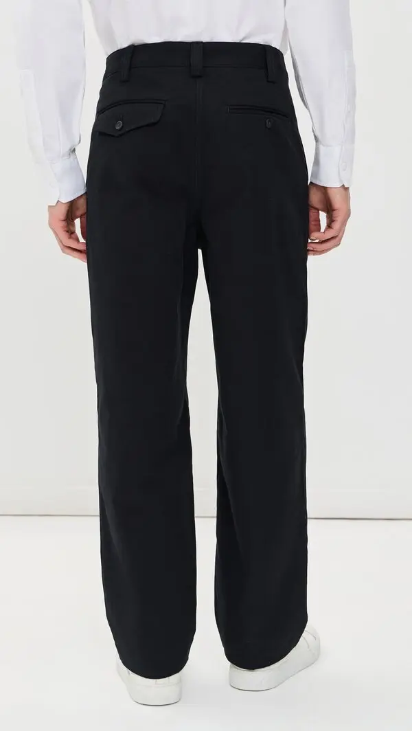 AARON LEVINE Double Pleated Workwear Pants