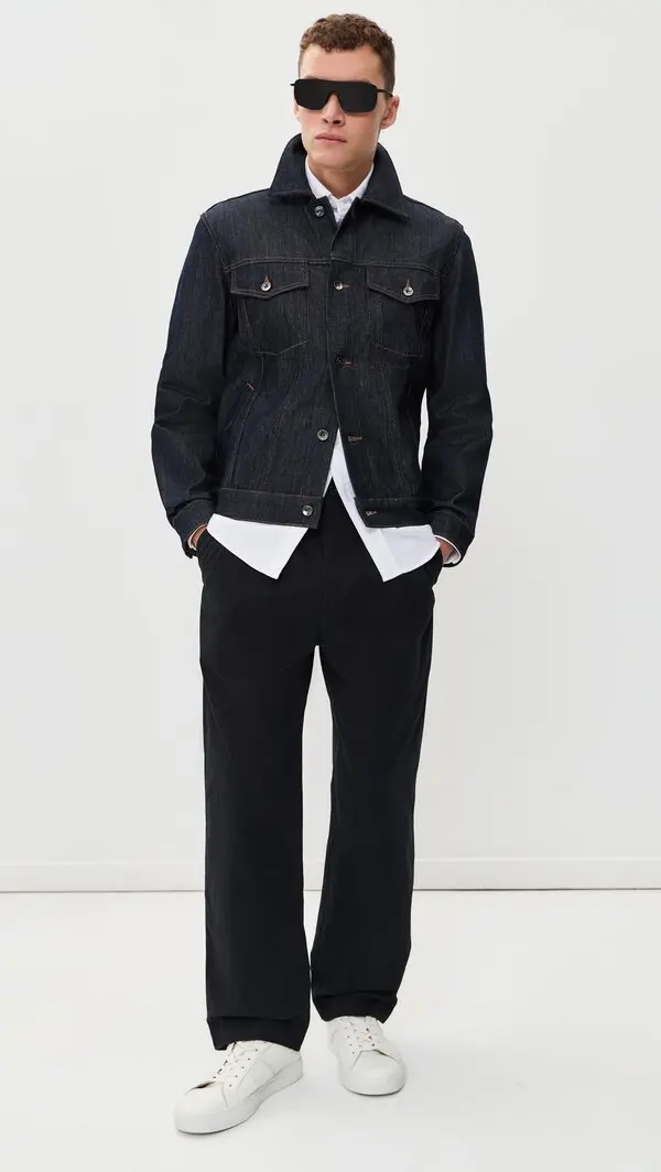 AARON LEVINE Double Pleated Workwear Pants