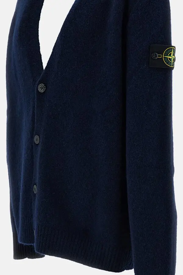 Stone Island Cardigan Baby Alpaca Scollo A V
