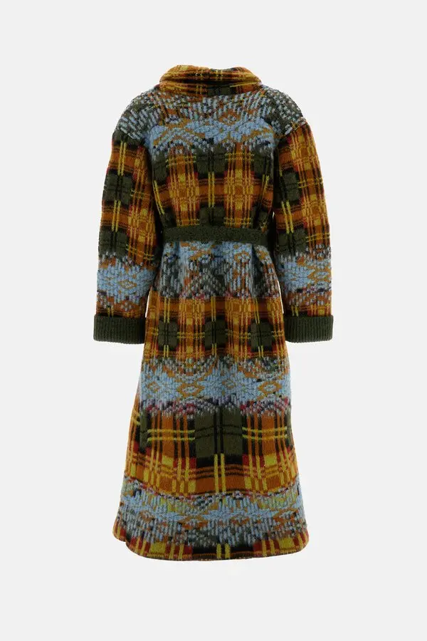 Dries Van Noten Cardigan Lungo Con Cintura