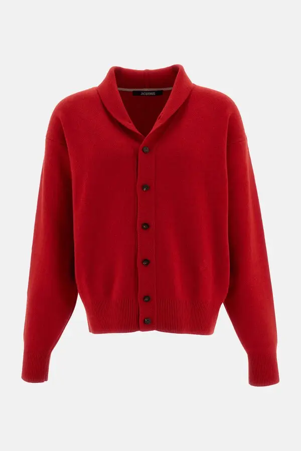 Jacquemus Maglia Le Cardigan Pelota - Rosso