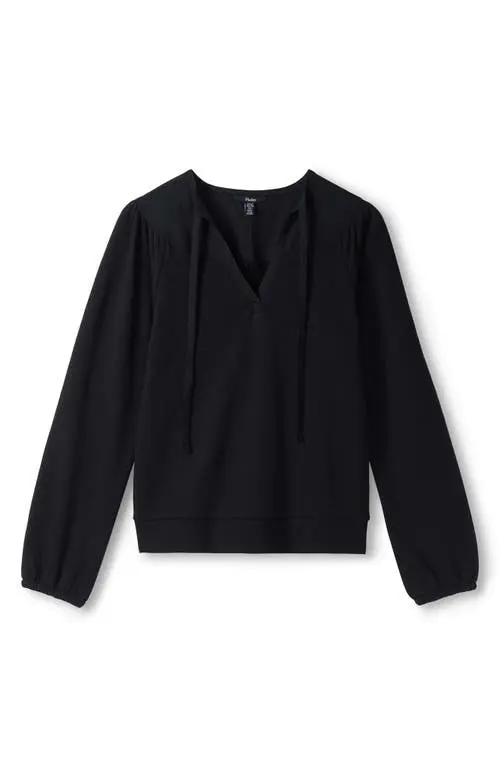 HATLEY Cotton Jersey V-neck Top