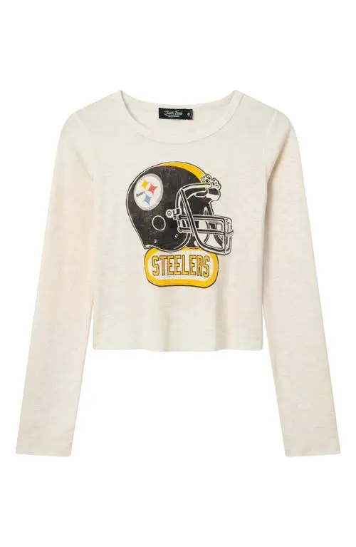 Junk Food Graphic Cropped Thermal T-shirt - Birch
