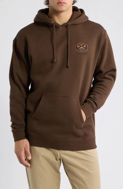 DARK SEAS Faithful Friend Graphic Hoodie - Brown