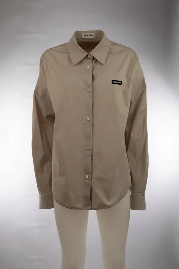 Miu Miu Clothing Shirts - Neutrals