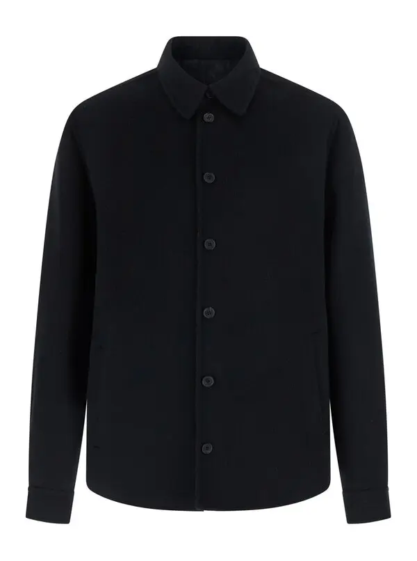 Fendi Lana Double Ff Camicia Con Bottoni