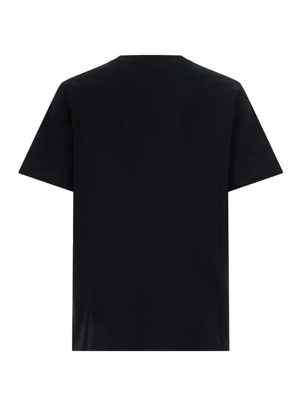 Casablanca Black Cotton Printed T-shirt For