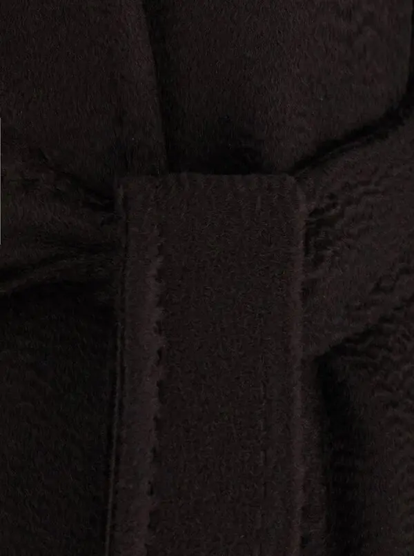 Max Mara Coat Manuela With Elegant Details In Tech Fabric In Brown For - Multicolor