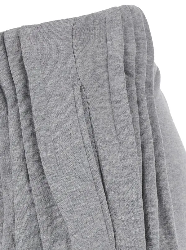 Dries Van Noten Hamesa Pants In Gray Tech Fabric With Details