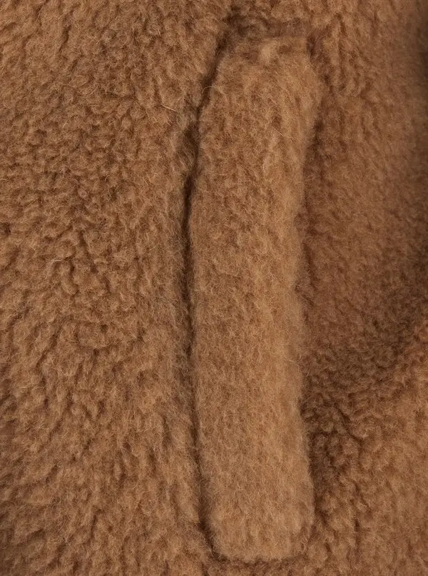 Max Mara Dramma' Beige Double-breasted Coat With Maxi Notched Revers And Two Welt Pockets On The Front In Wool Blend For - Multicolor