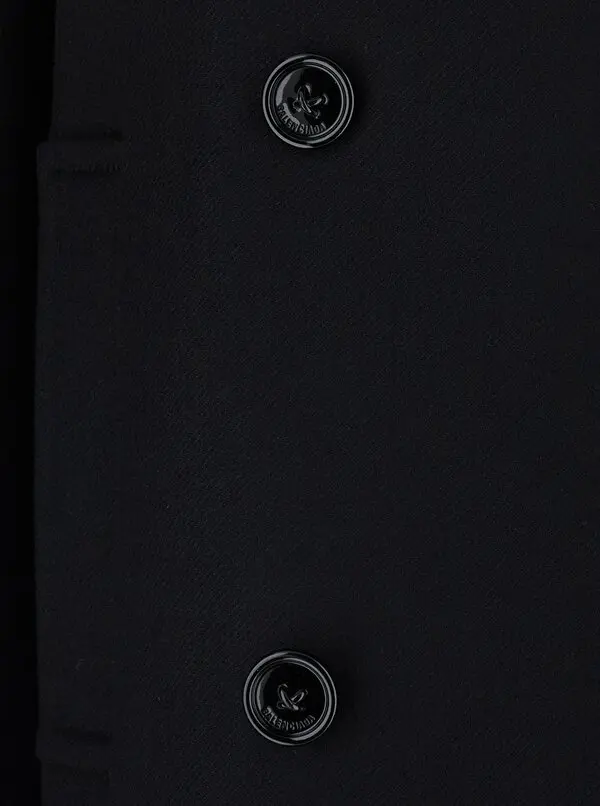 Balenciaga Short Cocoon Coat Double Compact Wool