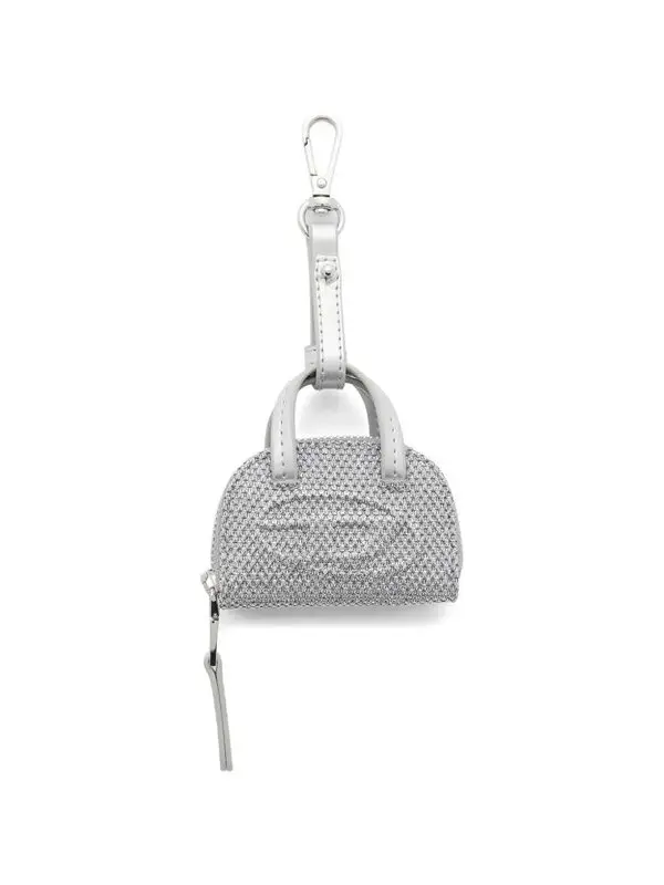 DIESEL® 1dr Dome Bag Charm - Silver