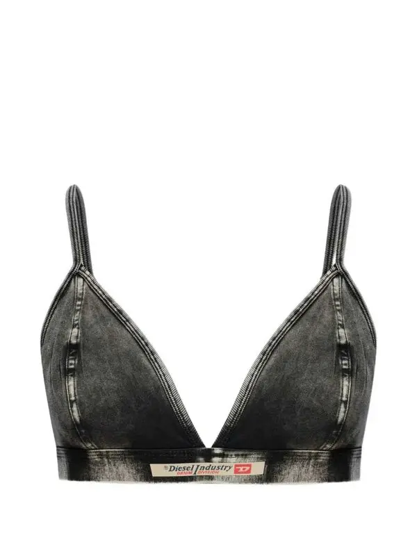 DIESEL® Denim-effect Triangle Bra