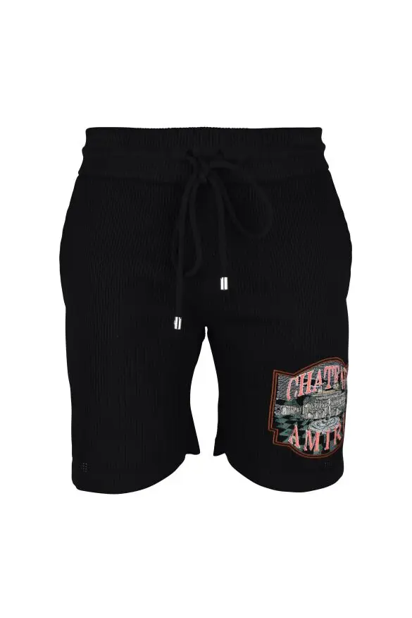 Amiri Chateau Crochet Shorts