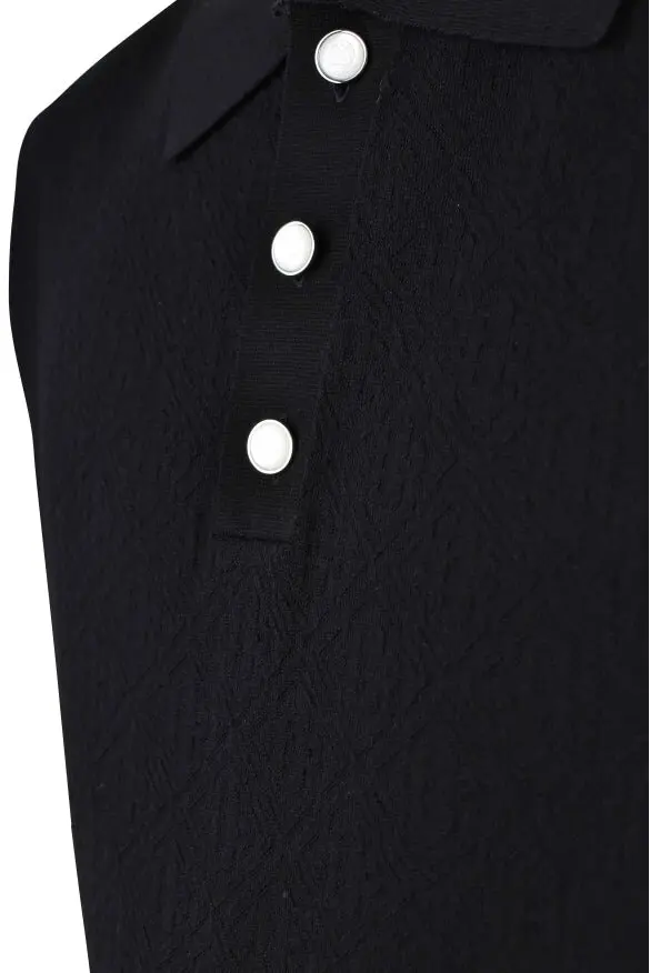 Casablanca Pointelle Monogram Polo
