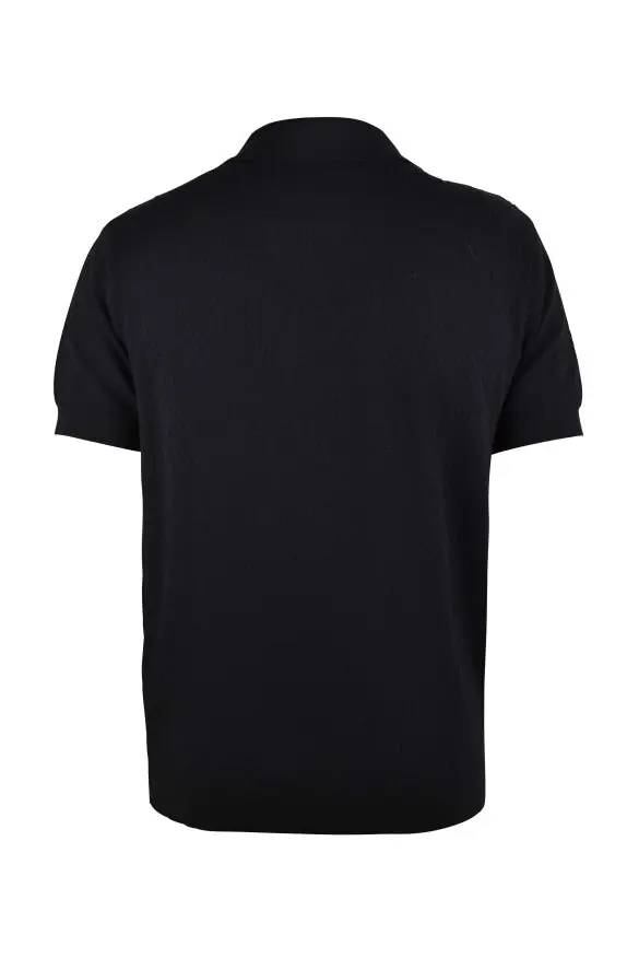 Casablanca Pointelle Monogram Polo