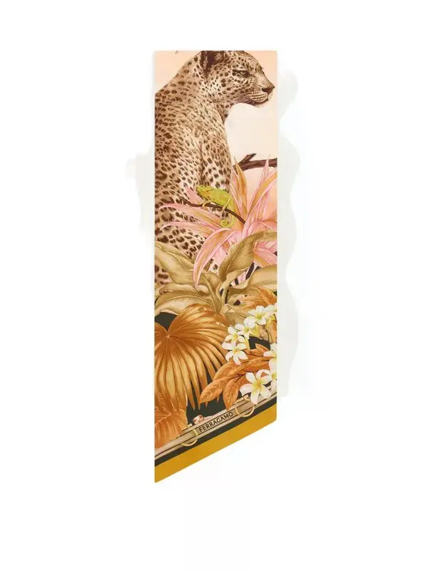 FERRAGAMO Felines Print Bandeau