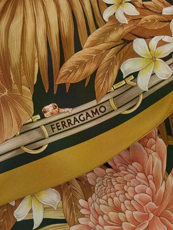 FERRAGAMO Felines Print Bandeau
