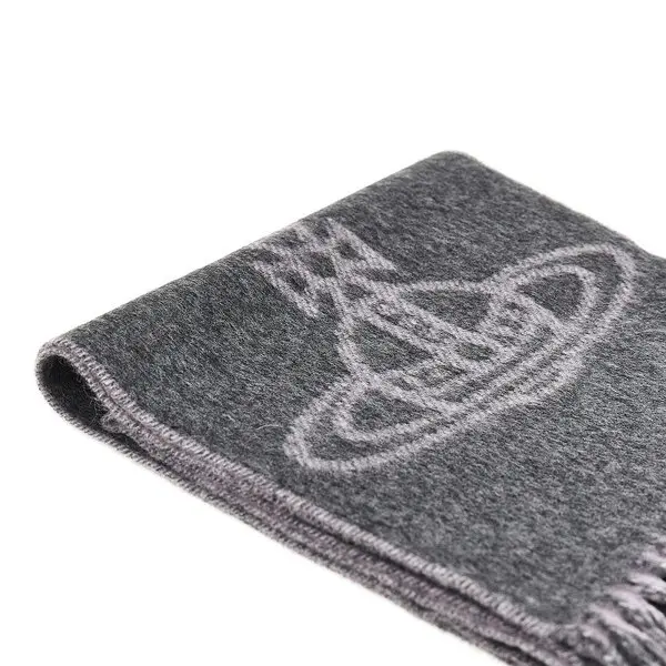 VIVIENNE WESTWOOD Single Orb Double-face Wool Scarf