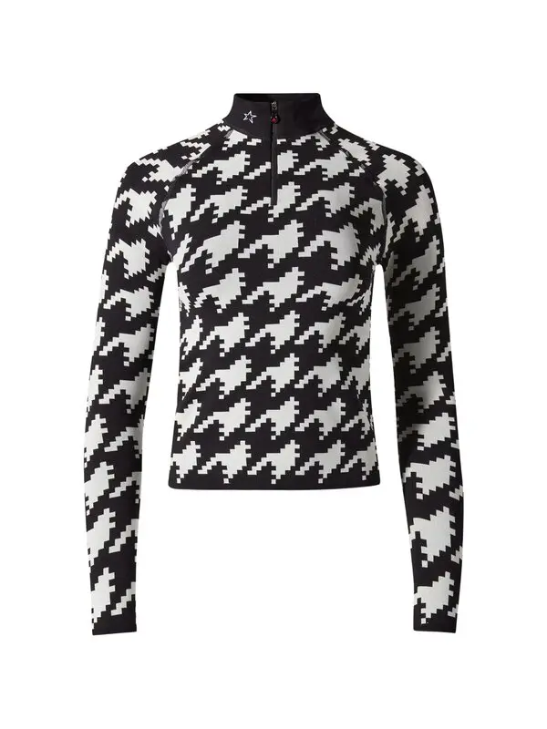 Perfect Moment Perfect Mot Perfect Mot Perfect Jaquard Base Layer With 1/4 Zip