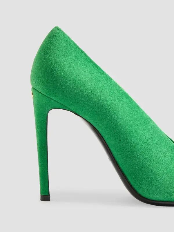 Valentino Garavani Open Toe 105mm Revele Suede Pumps