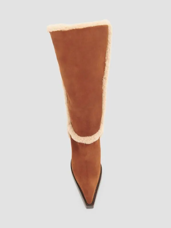Moschino Shearling Trim 100mm Boots