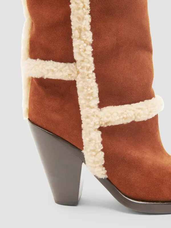 Moschino Shearling Trim 100mm Boots