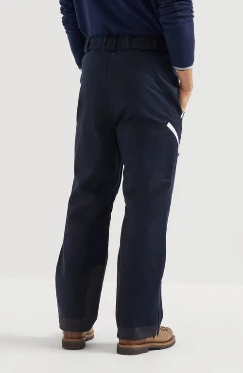 Brunello Cucinelli Bonded Wool Flannel Mountain Trousers With Thermore® Padding