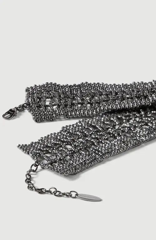 Brunello Cucinelli Sterling Wide Choker