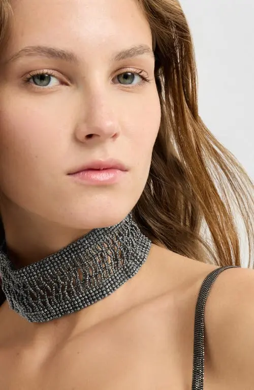 Brunello Cucinelli Sterling Wide Choker