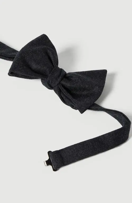 Brunello Cucinelli Virgin Wool Flannel Bow Tie