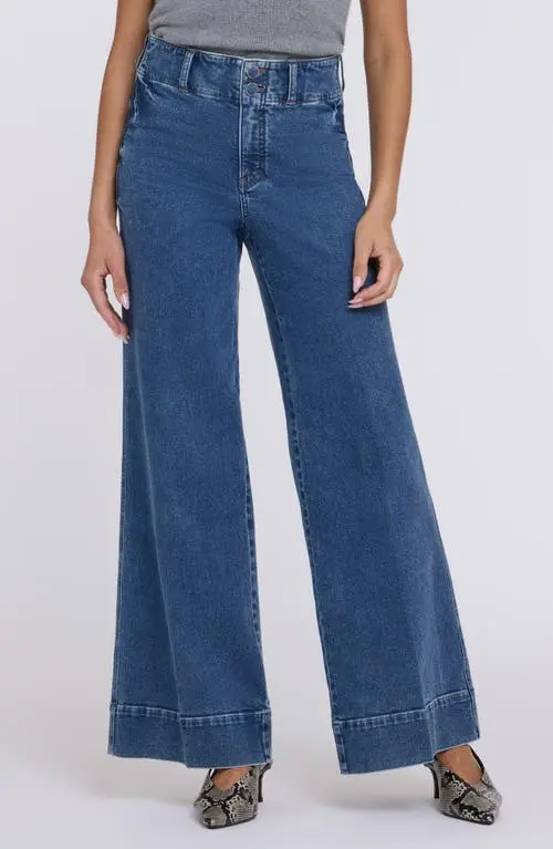 NYDJ Mia Hollywood High Waist Palazzo Jeans - Burnet