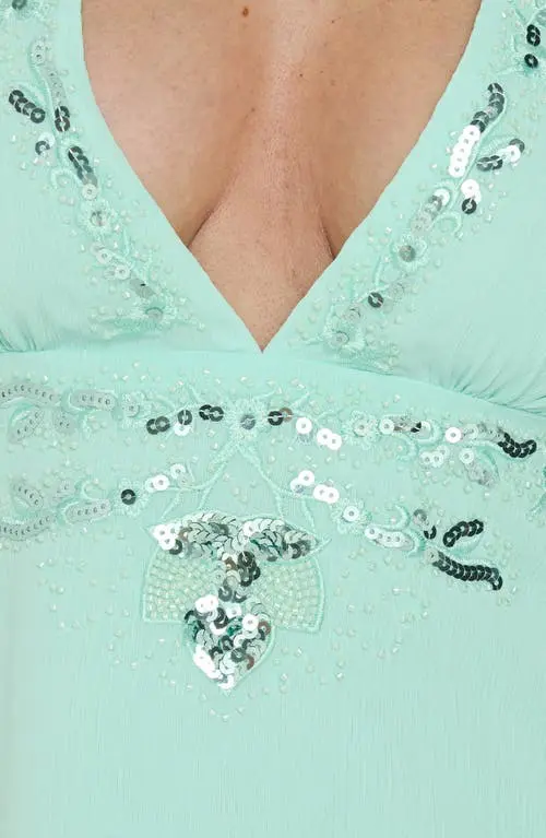Princess Polly Infinity And Beyond Sequin Halter Top