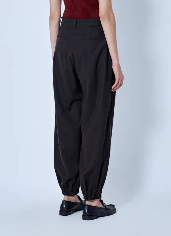 Max Mara Pleated Elasticated Ankle Trousers