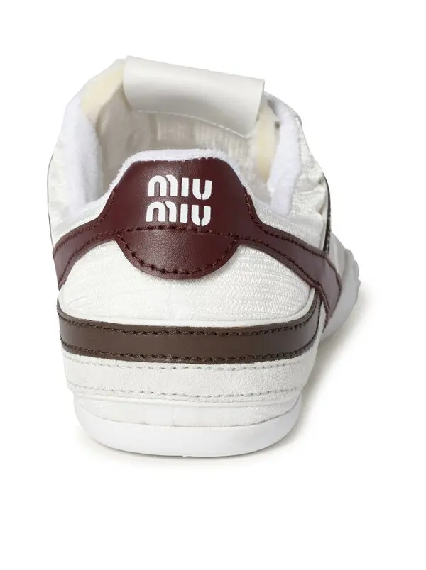 Miu Miu Gymnasium Sneakers In Technical Fabric And Suede - Multicolor