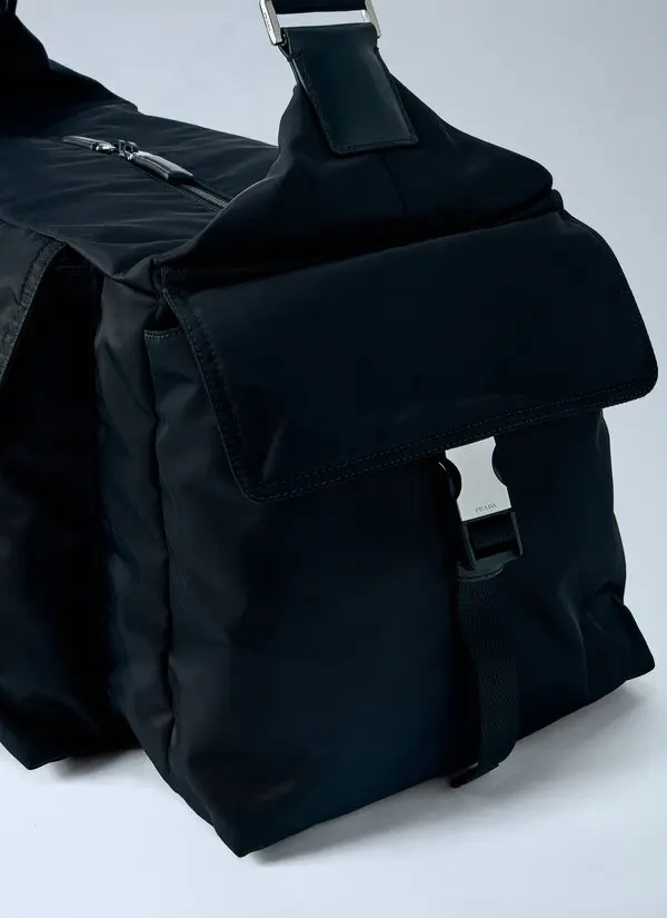 Prada Explore Re-nylon And Leather Duffel Bag