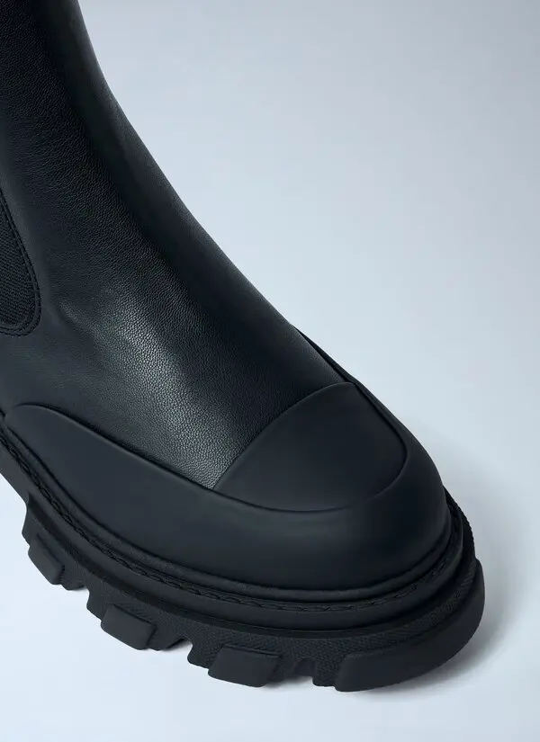 GANNI Cleated Mid Chelsea Boot
