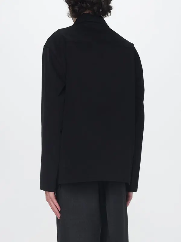 Saint Laurent Cotton Shirt Jacket With Classic Collar And Dropped Shoulders