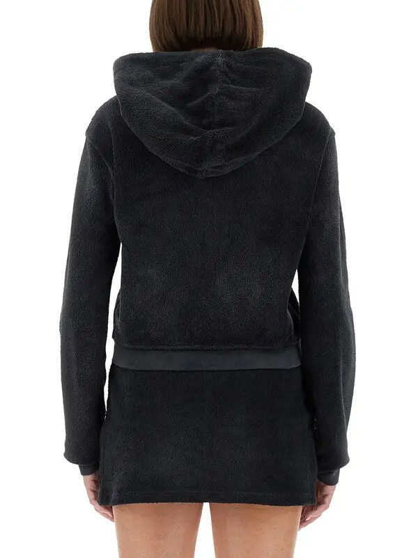Alexander Wang Cotton Terry Sweatshirt With Zipper