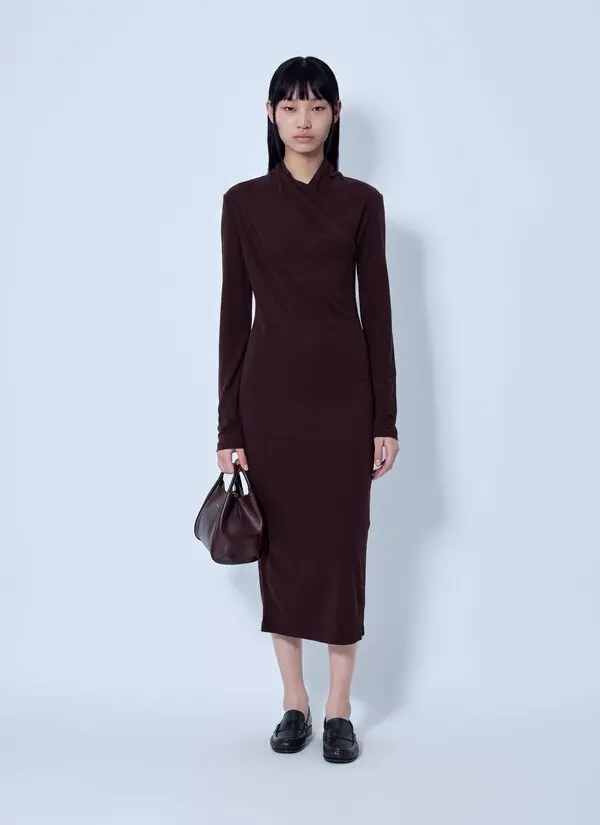 Max Mara Asymmetric Draped Dress - Multicolor