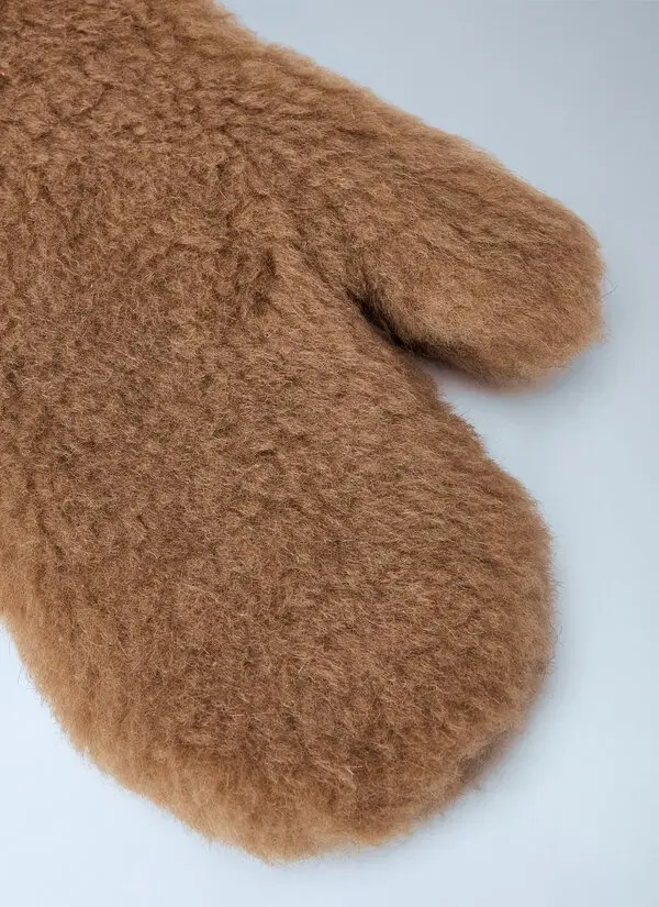 Max Mara Teddy Fleece Mittens