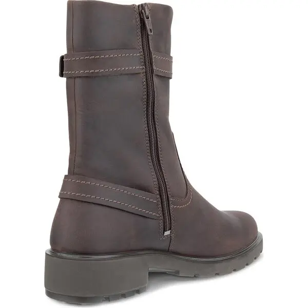 Ecco Vienna Leather Biker Boot - Marron