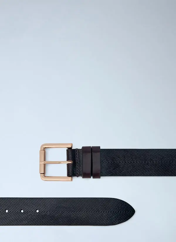 Max Mara Patterned Leather Belt