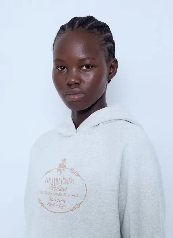 Prada Cotton Fleece Hoodie